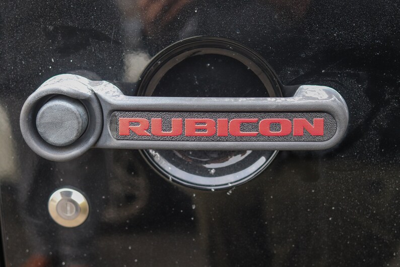 Jeep Wrangler 'RUBICON' Door Handle Insert for Jeep - Etsy