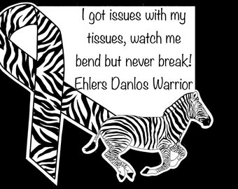 Ehlers Danlos Syndrome Awareness Sticker, Issues With Tissues, EDS ...