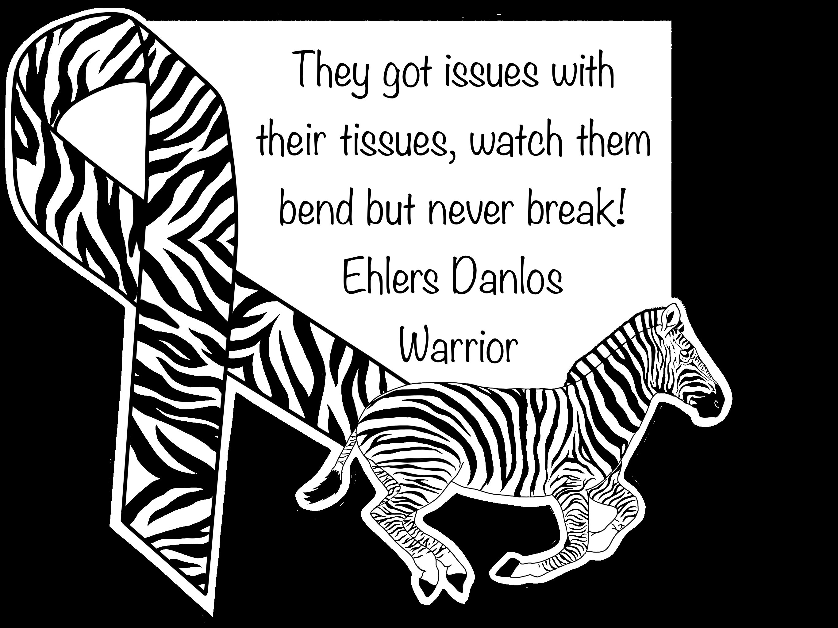 Ehlers Danlos Syndrome Awareness Sticker, Issues With Tissues, EDS ...