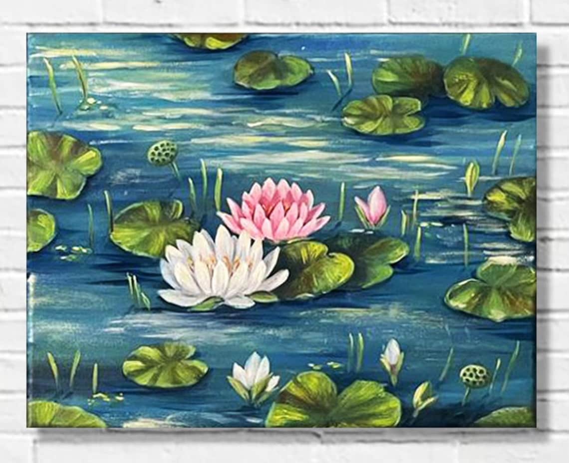 Lily Flowers, Pond, Lily Pads - Etsy