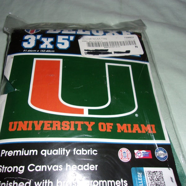 University of Miami Flag - Etsy
