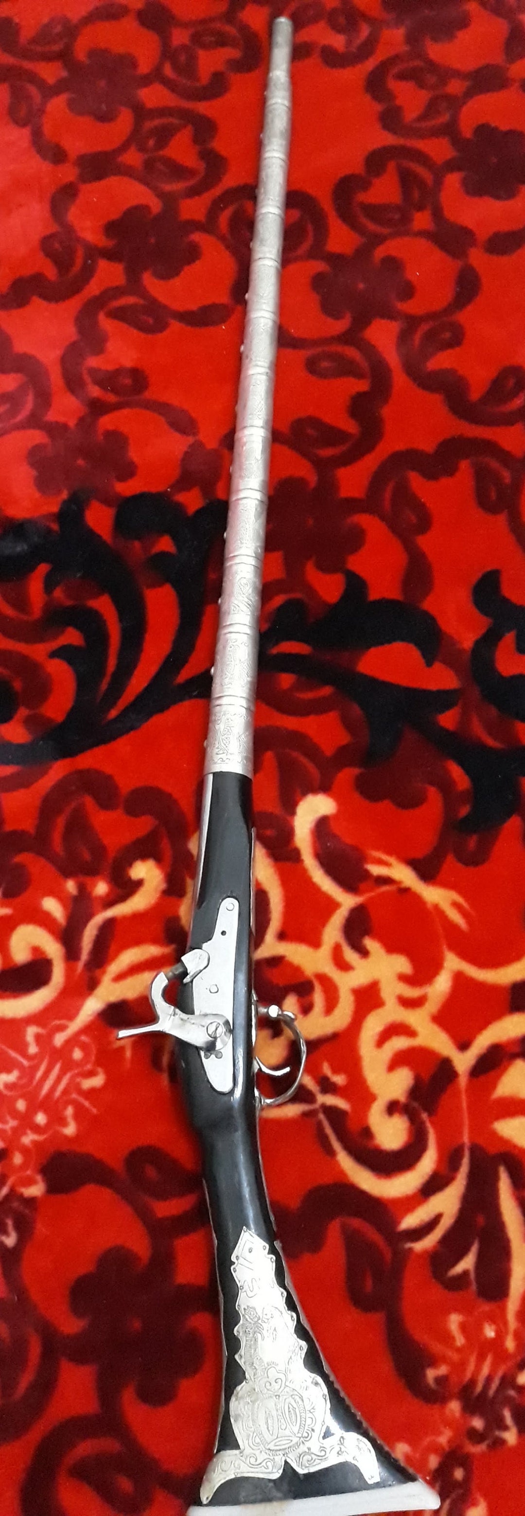 Rifle, Gun, Moroccan Handmade Rifle, Free Silver Decorated Gun, Silver ...