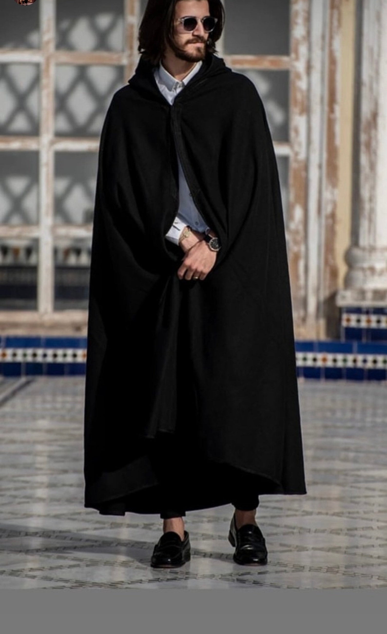 Selham Wool Morocco, Cape, Wrap, Handmade Moroccan Selham, Unisexe ...