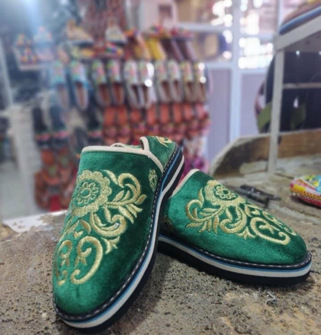 Berber Babouche for Women, Amazigh Babouche, Women Baboche, Cherbil ...