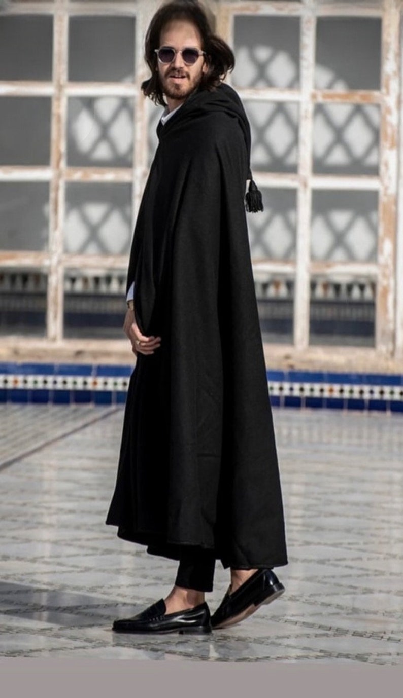 Selham Wool Morocco, Cape, Wrap, Handmade Moroccan Selham, Unisexe ...