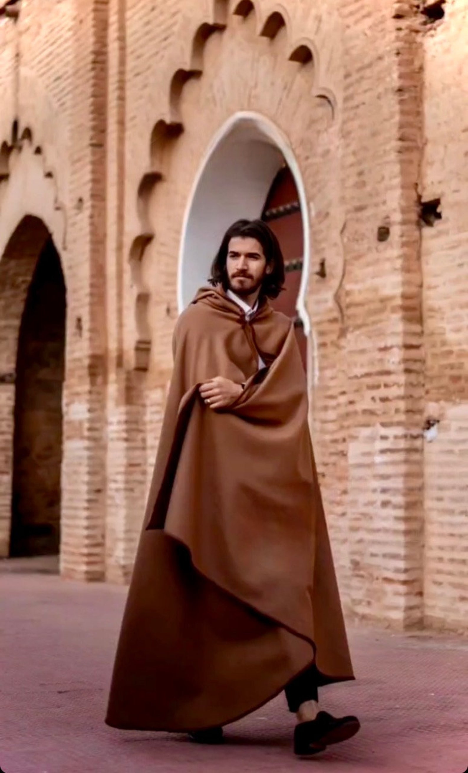 Selham Wool Morocco, Cape, Wrap, Handmade Moroccan Selham, Unisexe ...