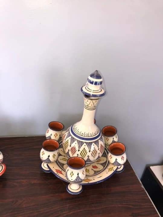 Moroccan Clay Water Bottle, Bottle of Water Handicrafted,moroccan Water ...