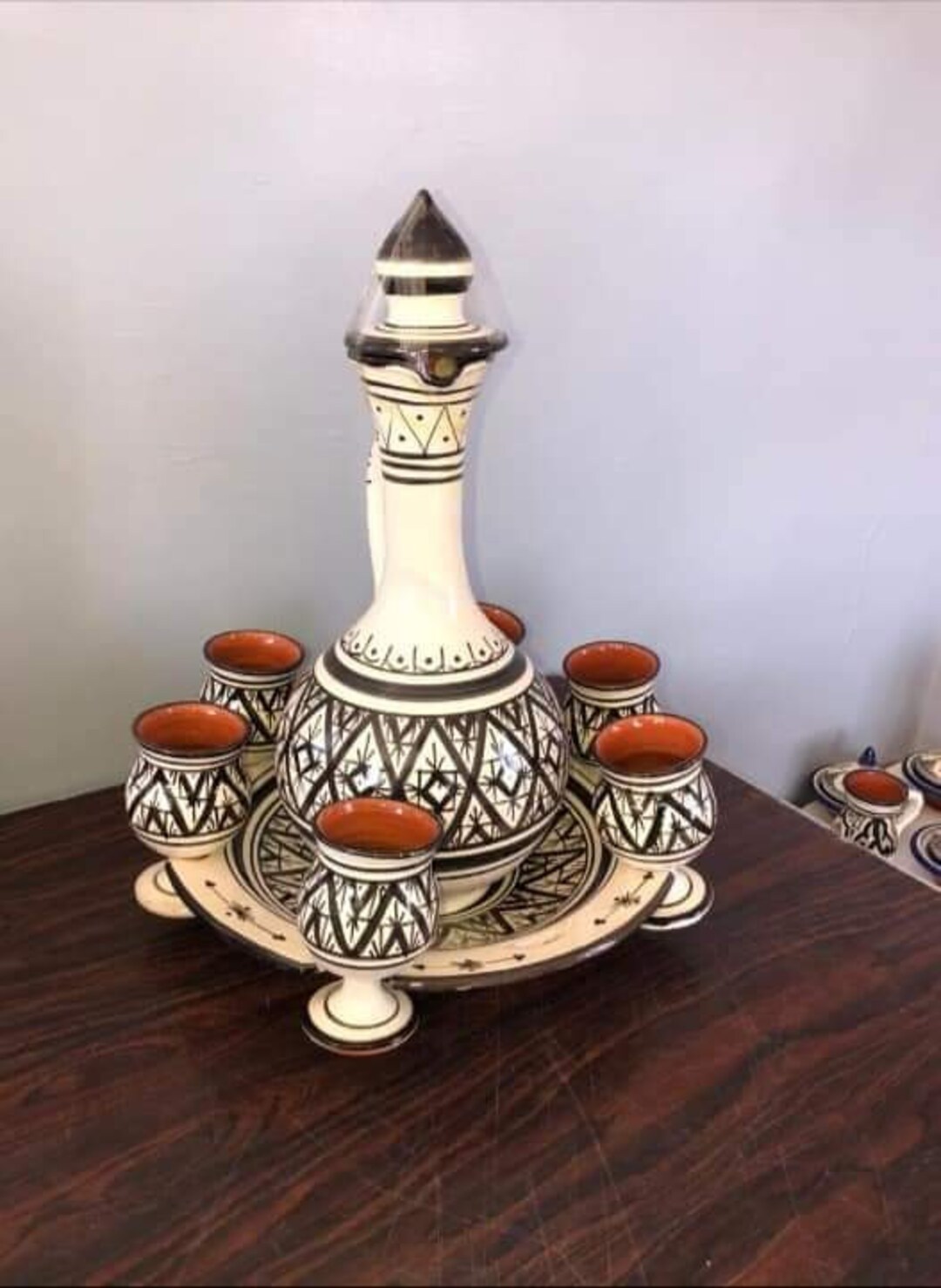 Moroccan Clay Water Bottle, Bottle of Water Handicrafted,moroccan Water ...