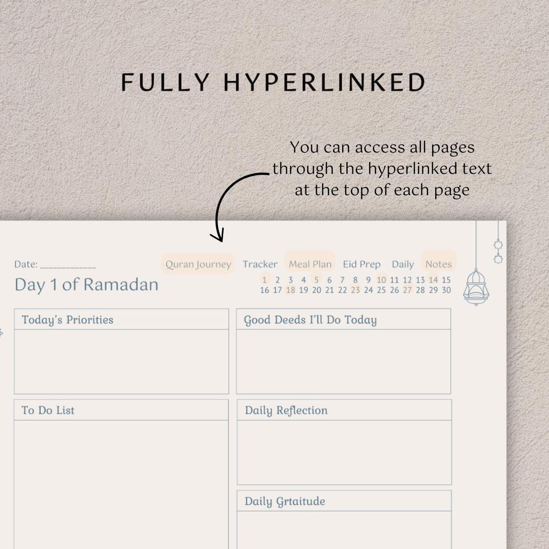2025 Ramadan Journal - Ramadhan Planner - Daily Islamic Planner - Quran ...