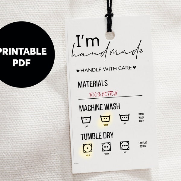 Care Tags - Etsy