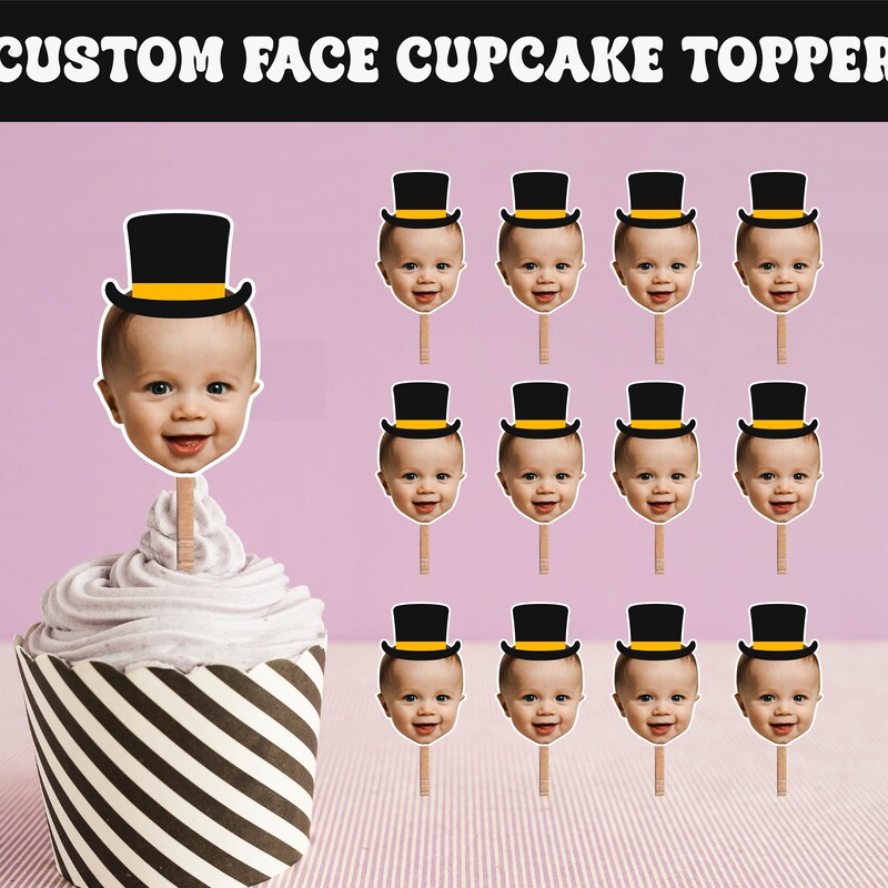 Face Cupcake Toppers - Etsy