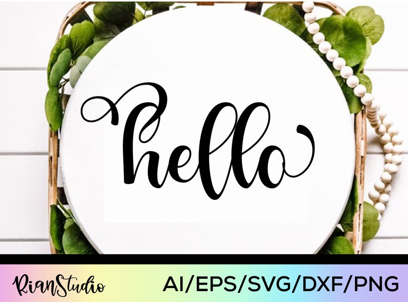 Hello Svg Hello Svg Bundle Hello Svg Hand Lettered Hello - Etsy