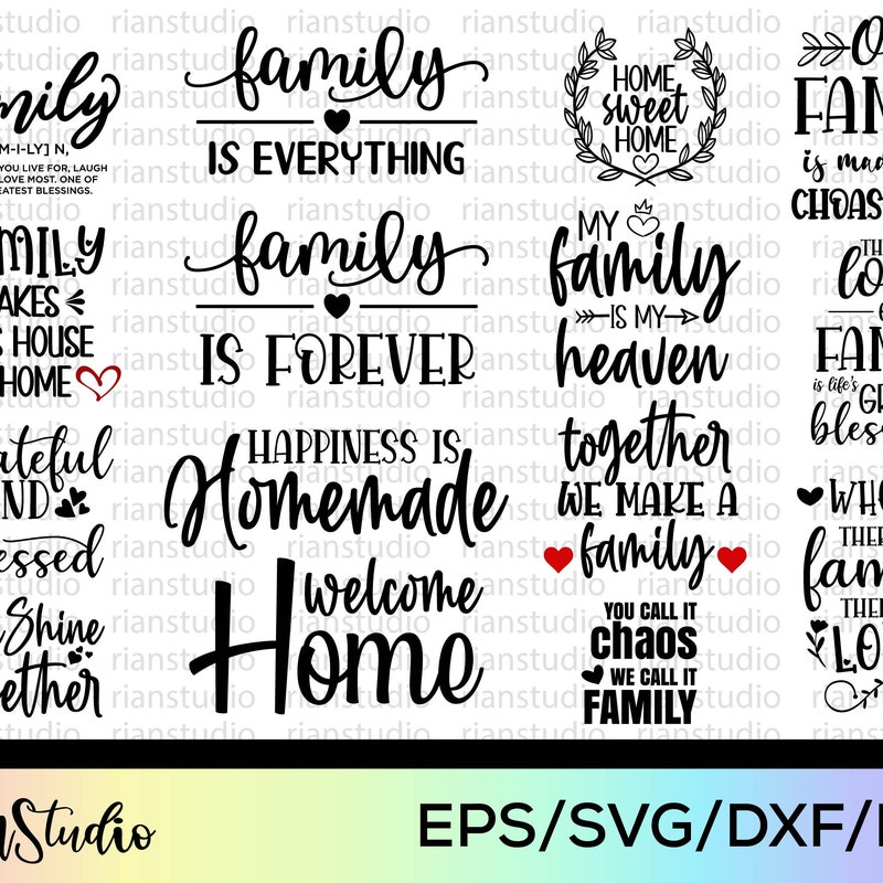 Family Quote Svg - Etsy