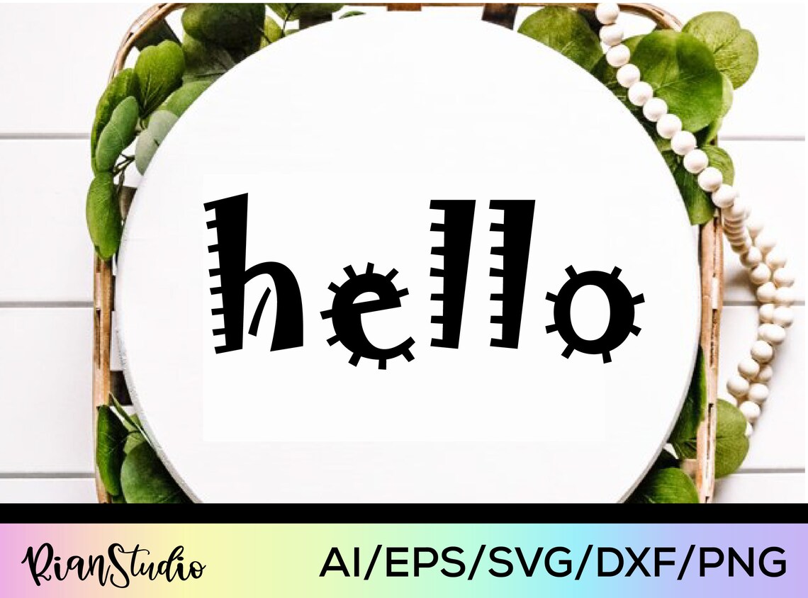 Hello Svg Hello Svg Bundle Hello Svg Hand Lettered Hello - Etsy