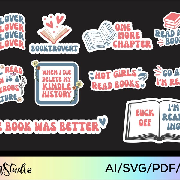 Book Stickers - Etsy