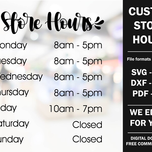 Business Hours Sign - Etsy