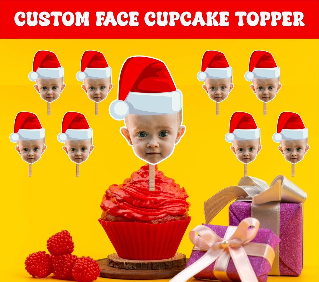 Personalized Face Cupcake Toppers Baby Face Cupcake Toppers Funny Cake ...