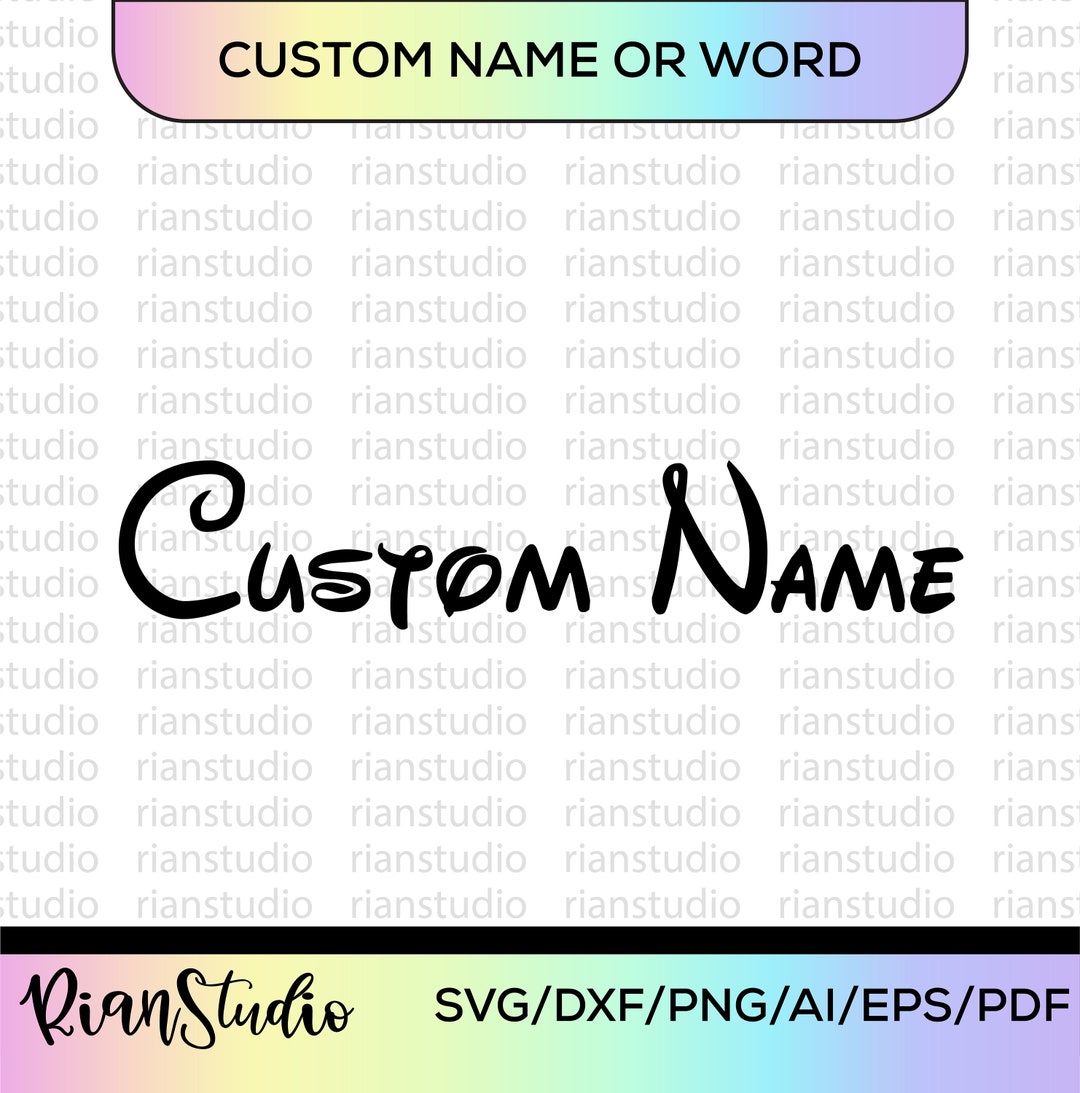 Custom Name SVG | Custom Name Calligraphy | Custom Name Cut File ...