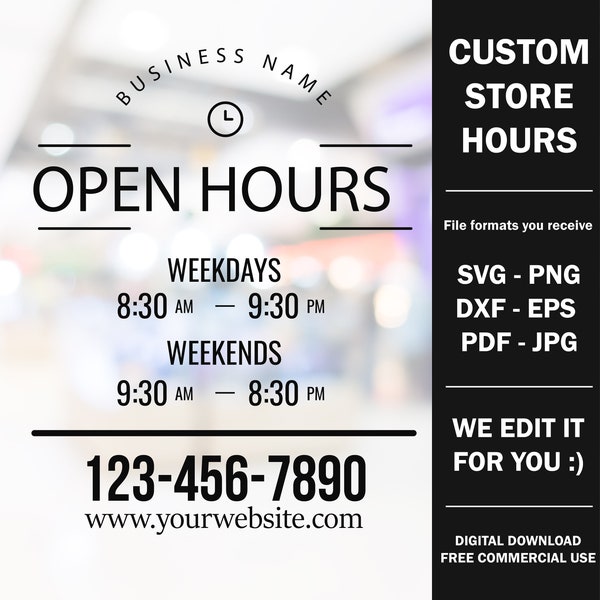 Svg File Store Hours - Etsy