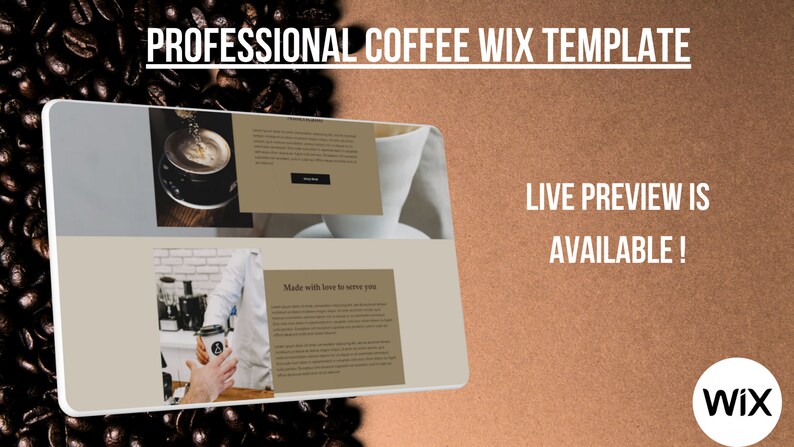 Coffee Shop Wix Website Template, Wix Coffee Shop, Coffee Shop Template ...