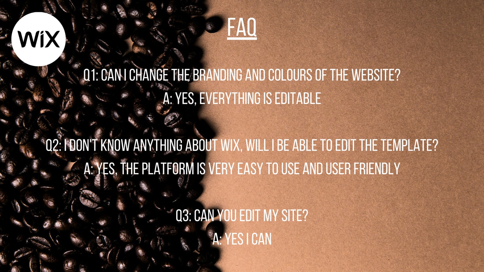 Coffee Shop Wix Website Template, Wix Coffee Shop, Coffee Shop Template ...