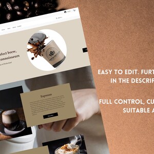 Coffee Shop Wix Website Template, Wix Coffee Shop, Coffee Shop Template ...