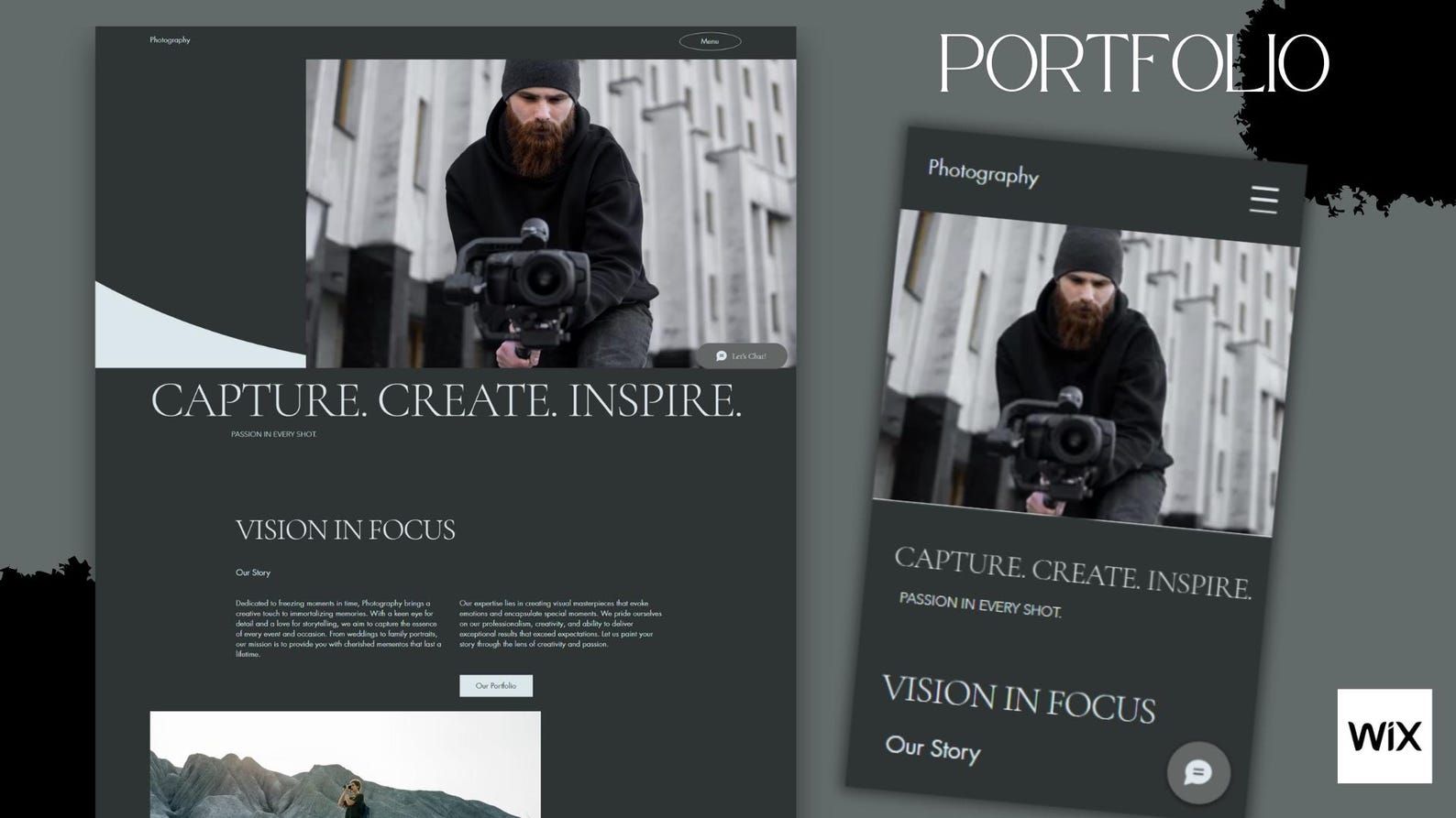 Wix Photography Portfolio Template | Modern Minimalist Website for ...