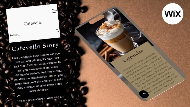 Coffee Shop Wix Website Template, Wix Coffee Shop, Coffee Shop Template ...