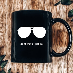 Top Gun Coffee Mug, Top Gun Maverick, Maverick Coffee Mug, Black Glossy ...