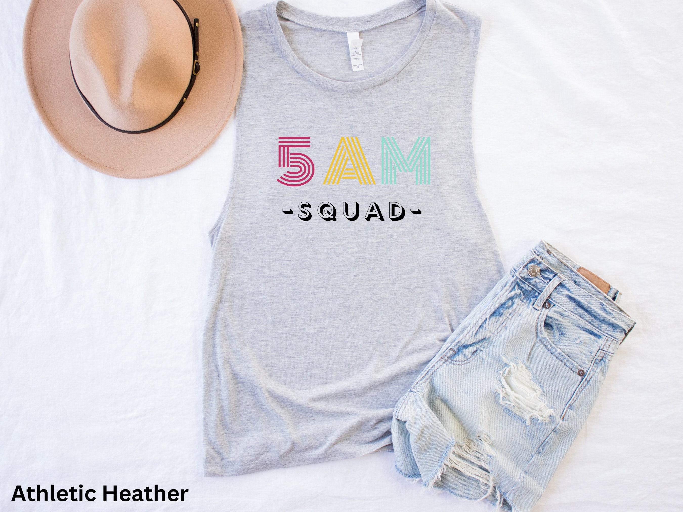 RETRO 5AM Squad Crossfit Tank Top for Women, Comfortable Gym Tank Top ...