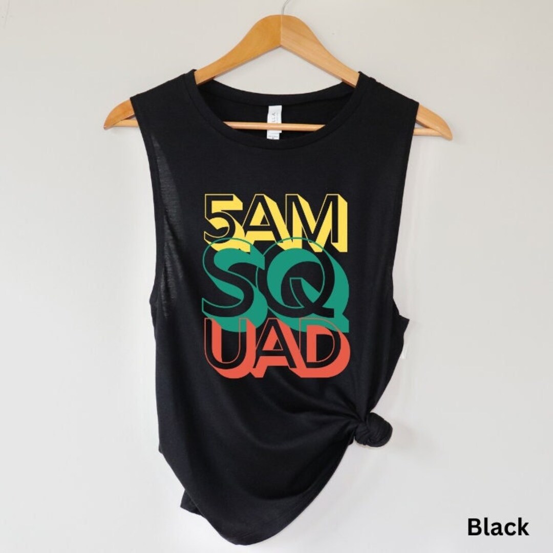 Retro Tank 5AM Squad, Crossfit Tank, Womens Crossfit Muscle Tank ...