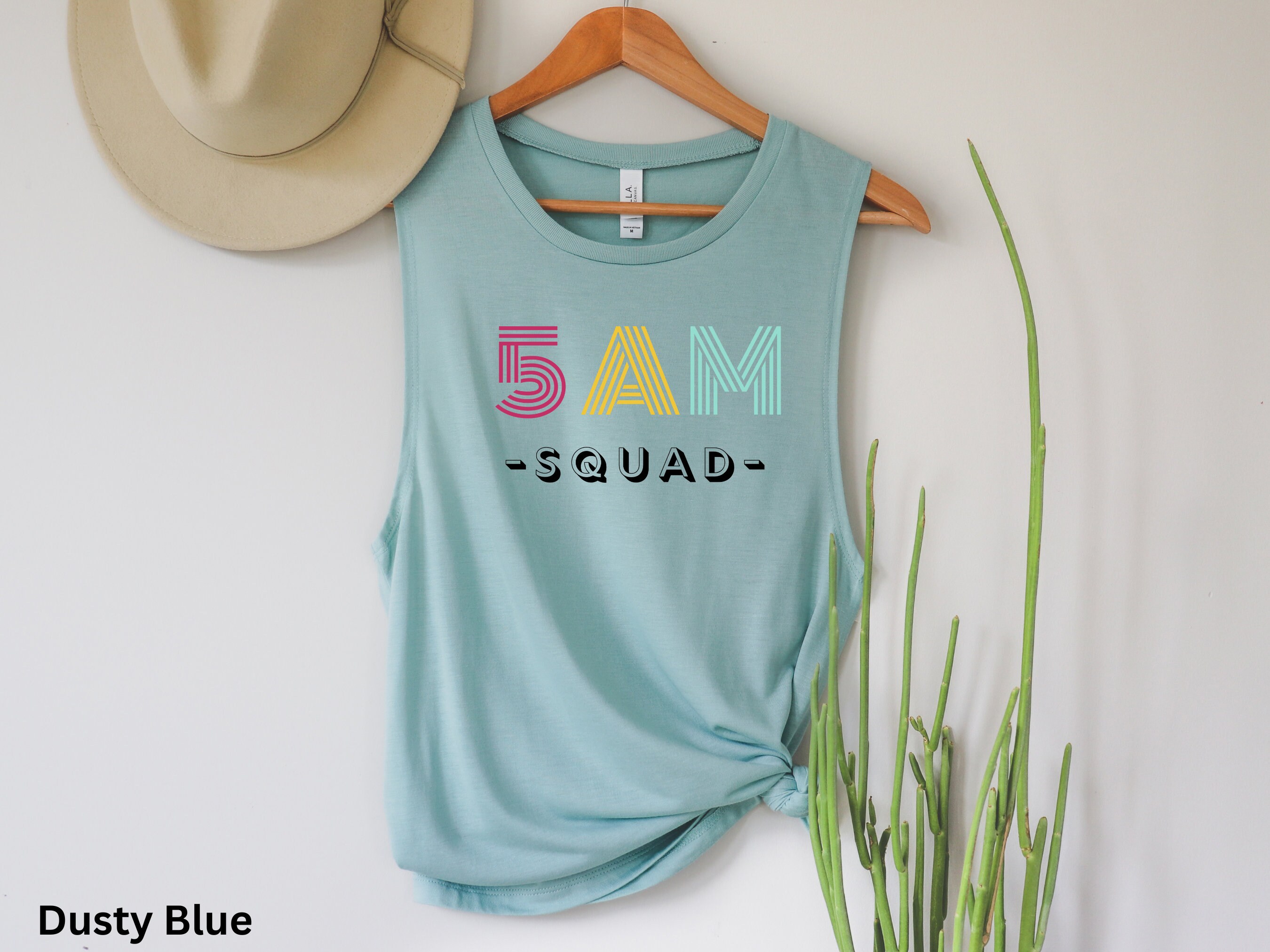 RETRO 5AM Squad Crossfit Tank Top for Women, Comfortable Gym Tank Top ...