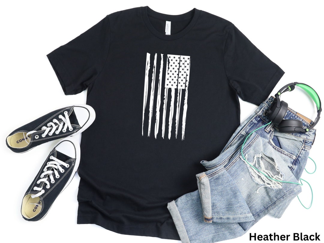 American Flag Crossfit Gym Shirt, Murph Crossfit Shirt, 4th of July ...