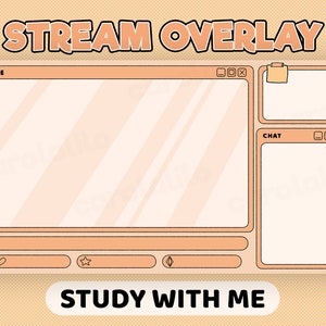 Study With Me Stream Overlay Twitch (+ 3 ANIMATED Start Ending Be Right ...