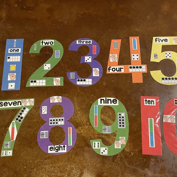 Number Chart Anchors - Etsy