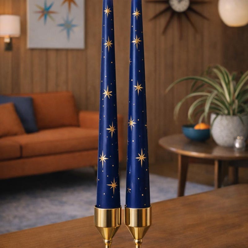 Unique Taper Candles Gold - Etsy