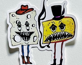 Cheese Sticker Weatherproof Vinyl Sticker Waterproof Sticker Dairy ...