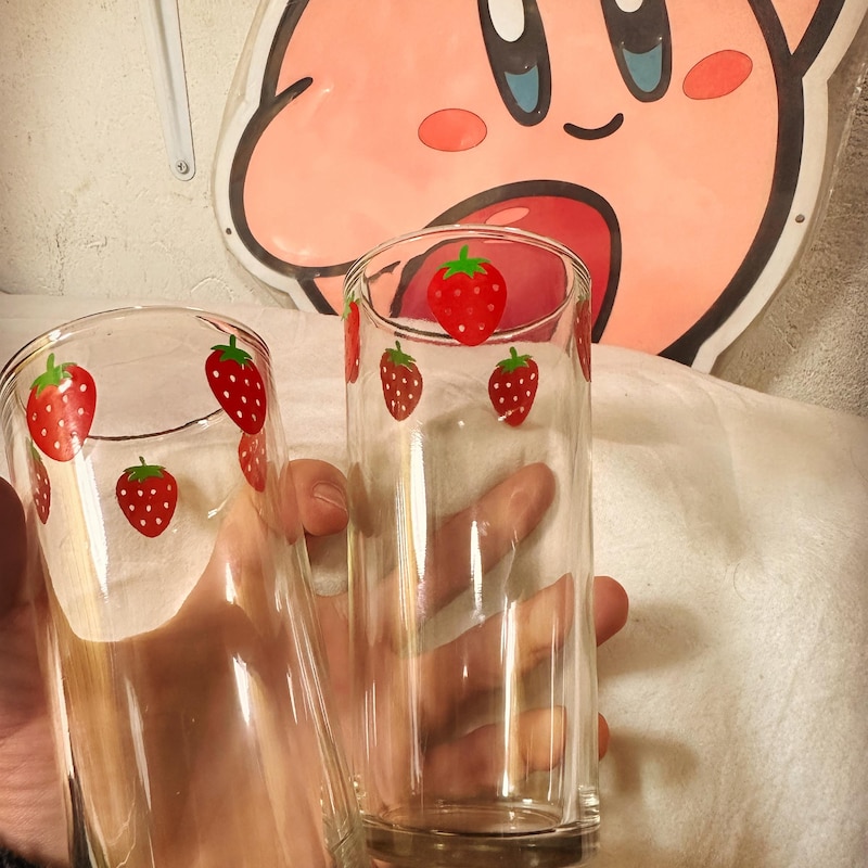 Strawberry Nana Glass - Etsy