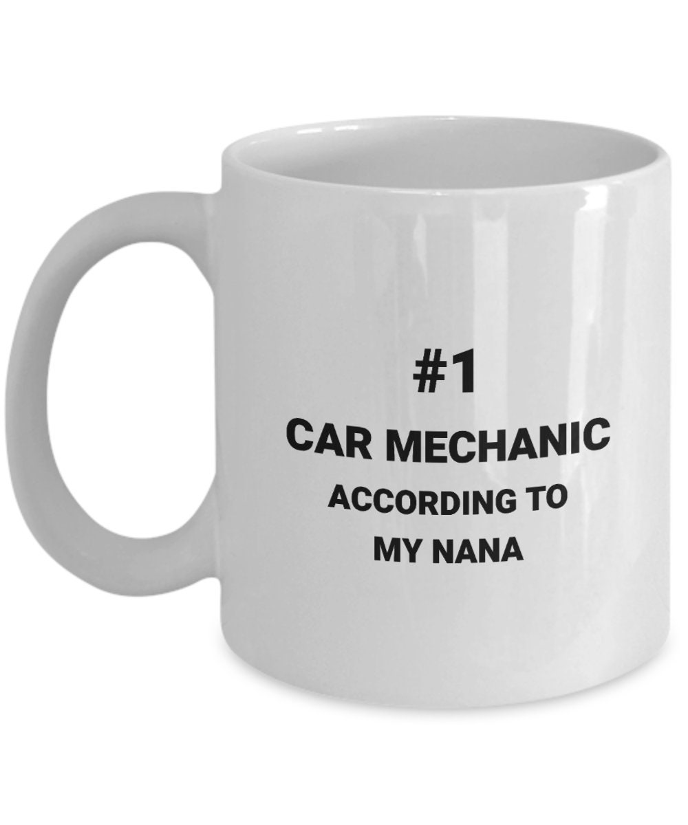 Car Mechanic Mug for Grandson Coffee Cup for Man Who Fixes Cars Repairs ...