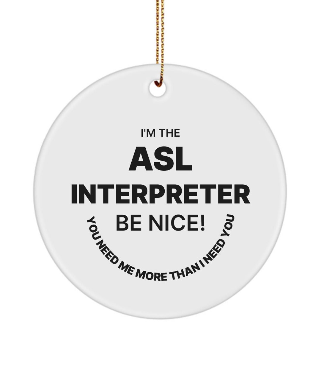 ASL Interpreter Ornament American Sign Language Interpreters National ...
