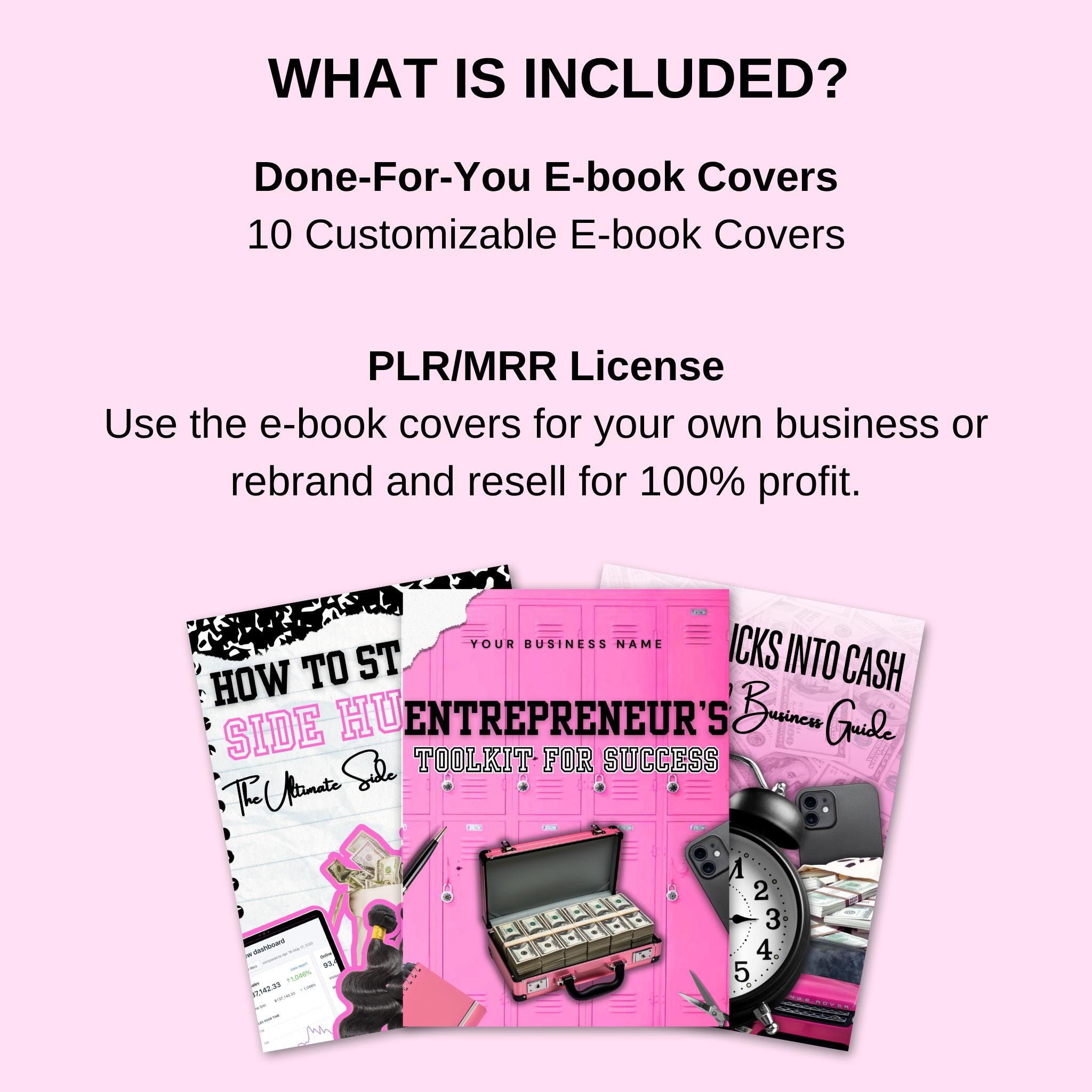 Ebook Cover Templates Bundle | 10 PLR Canva Covers - Etsy