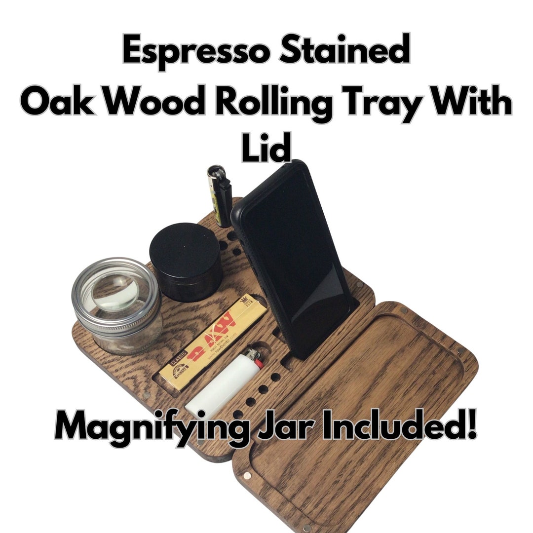 Ultimate Stoner Essentials Rolling Tray With Lid and Stash Jar Combo ...