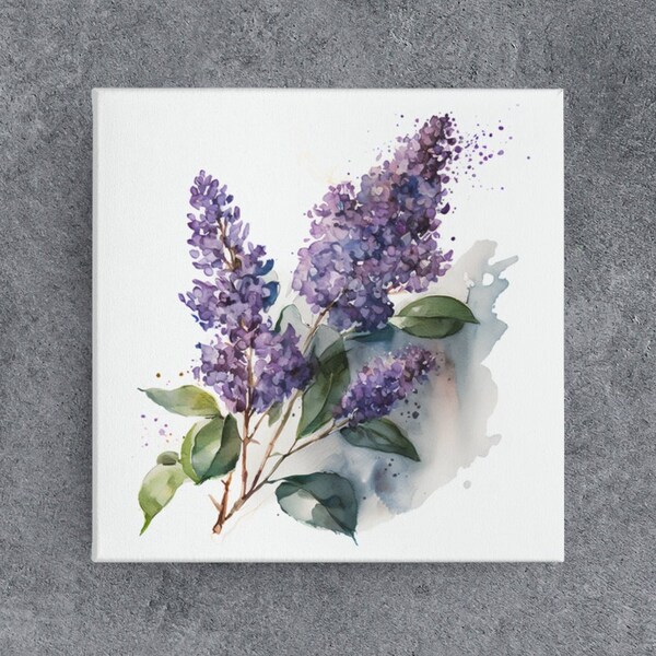 Lilac Abstract Art - Etsy