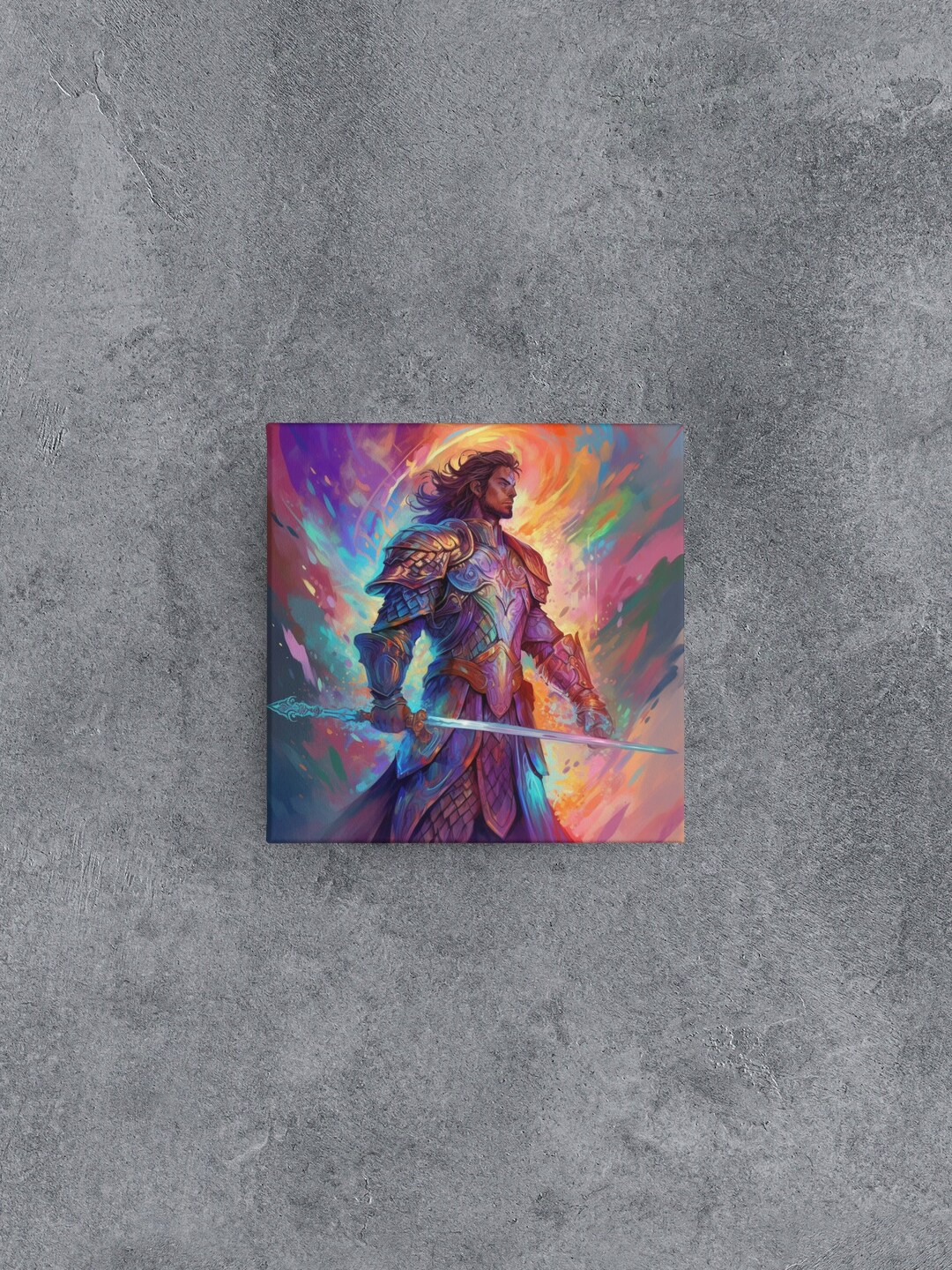 Dnd Paladin Canvas Wall Art, Fantasy D&D Paladin Canvas, Dungeon Master ...