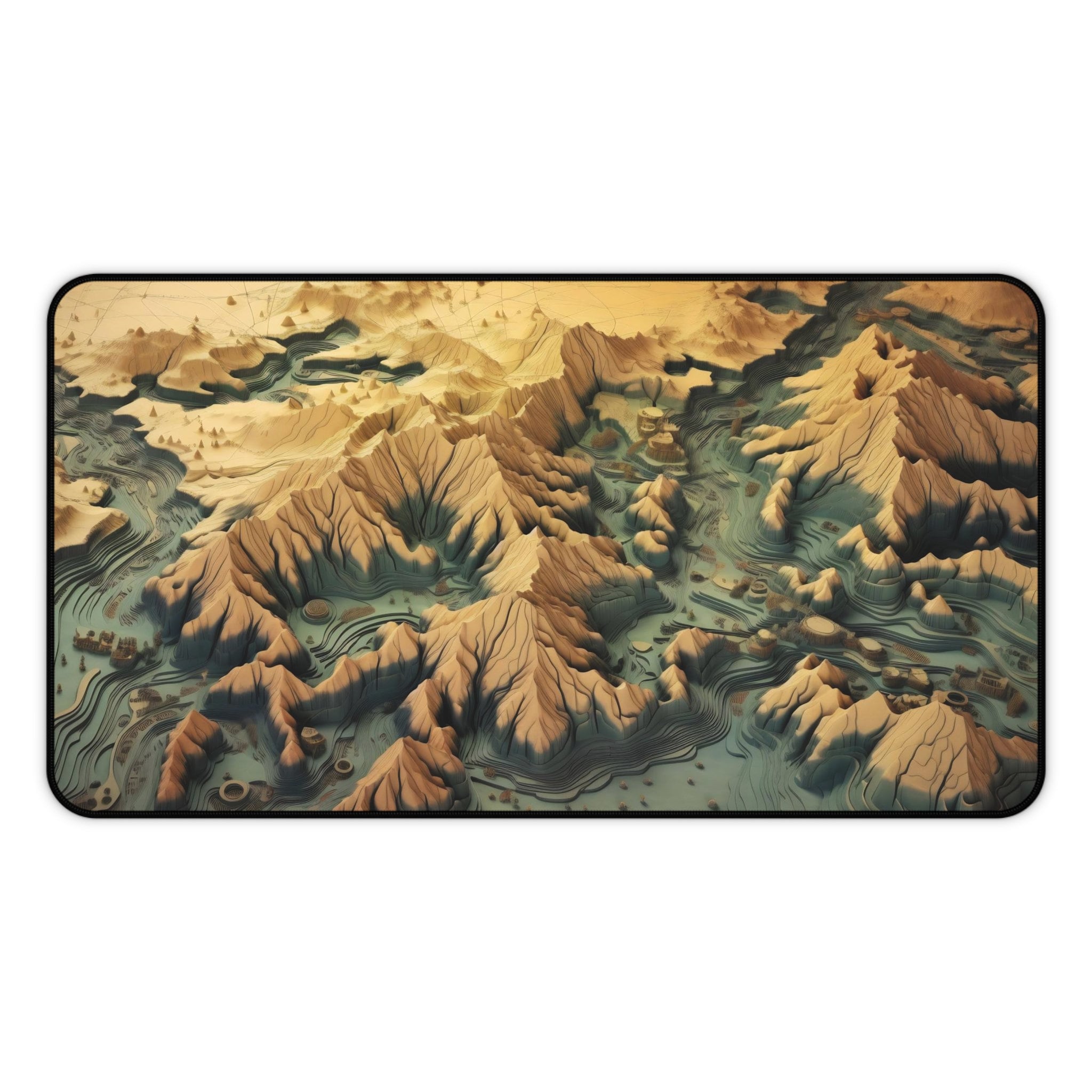 Game Map Desk Mat 3D Fantasy Map Desk Pad Topographic Desk - Etsy Canada