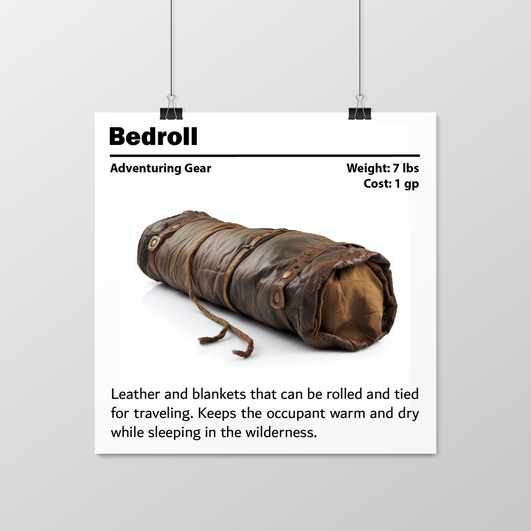 Dnd Poster, Dnd Bedroll Poster, D&D Poster, Dungeon Master Gift ...