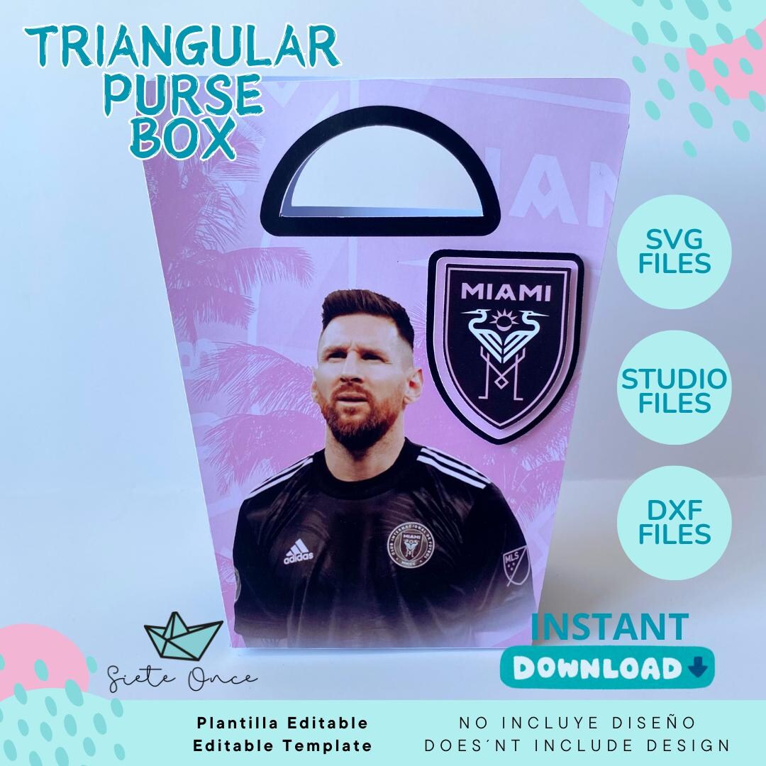 Purse Box • Editable Purse Box Template • SVG DXF STUDIO • Cutting File ...