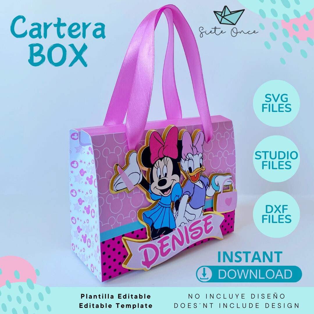 Purse Box • Editable Purse Box Template • SVG DXF STUDIO • Cutting File ...