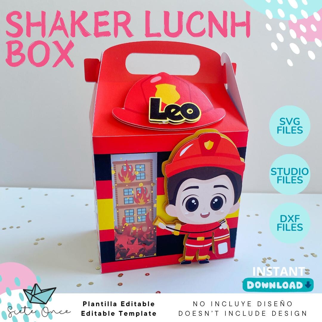 SHAKER Lunch Box • Shaker Lunch Box Editable Template • SVG DXF Studio ...