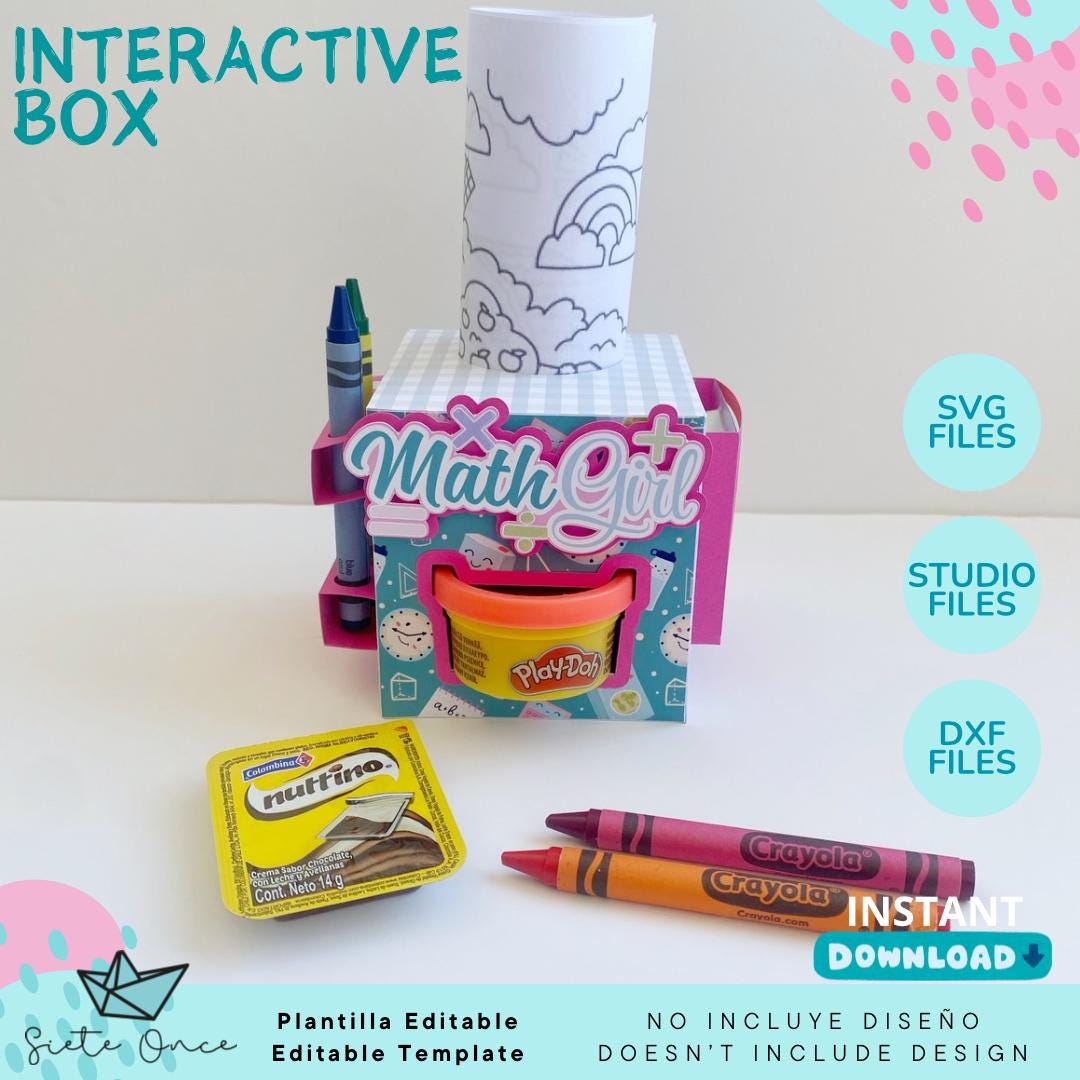 Caja Interactiva • Activity Box for Nucita Playdoh Crayola • Editable ...
